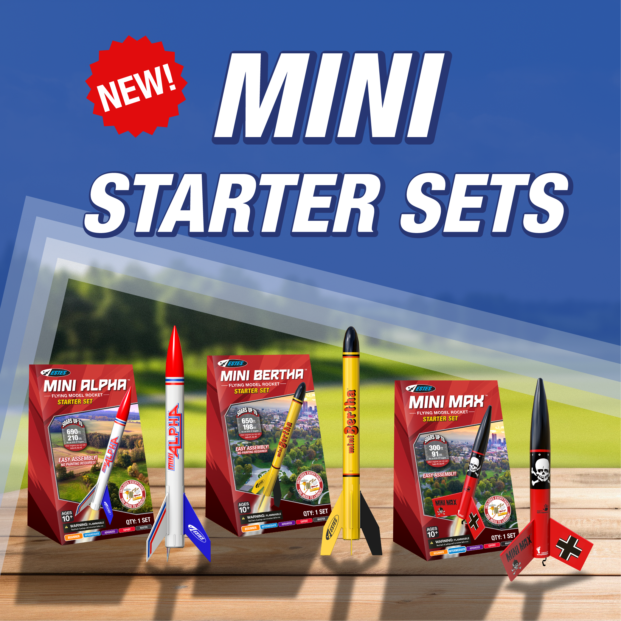 Mini Model Rocket Starter Sets for Retailers – Estes Wholesale