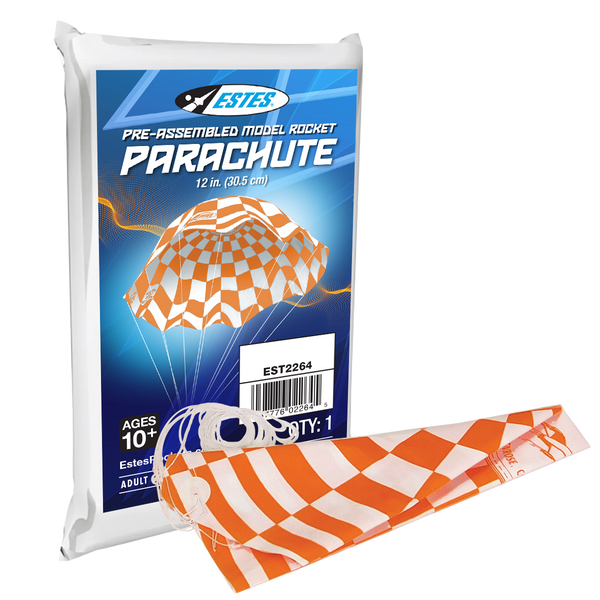 12 Inch Printed Parachute - Wholesale Model Rocket Accessories – Estes ...